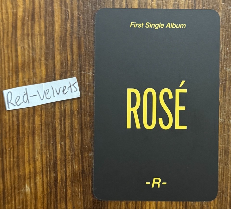 Blackpink Rose '-R- 1st Single Album' Photocard KTown4u POB Type B | eBay