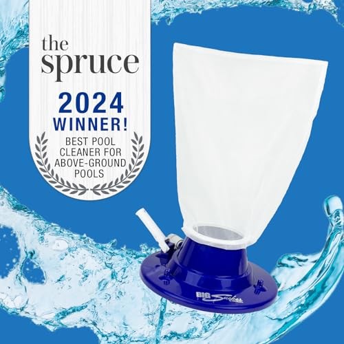 Poolmaster 28300 Big Sucker Manual Swimming Pool Leaf Vacuum Head, Blu ...