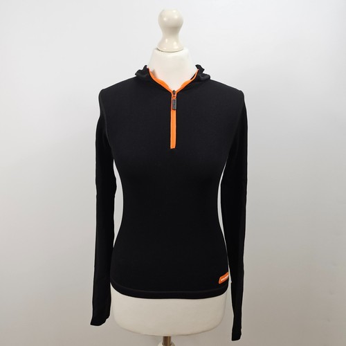 iets frans Black Half Zip Hoodie Size S Minor Defect | eBay UK
