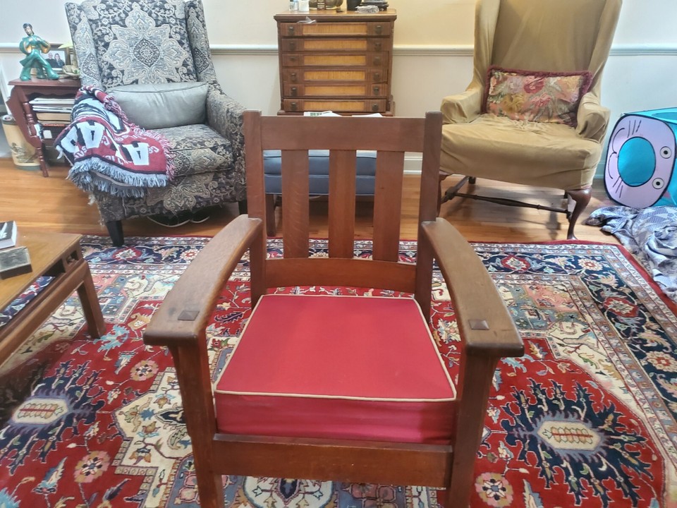 Charles Limbert 2 1905 (stamped) numbered arts and crafts chairs | eBay
