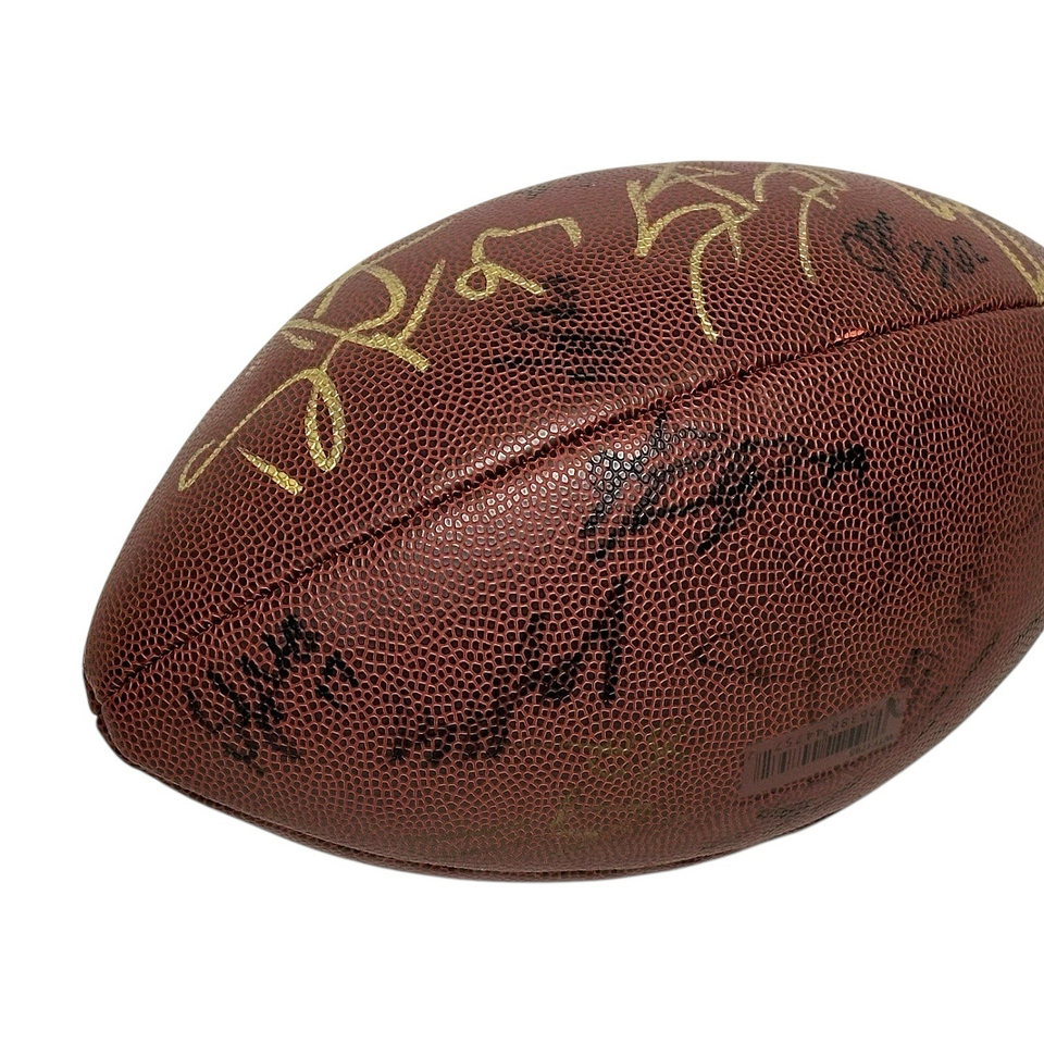 1998-2001 GREEN BAY PACKERS TEAM SIGNED FOOTBALL - HENDERSON, BROWN ...