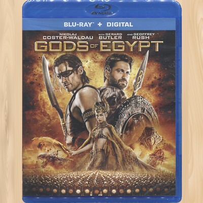 Gerard Butler GODS OF EGYPT Blu-Ray GEOFFREY RUSH Chadwick Boseman 0909 ...