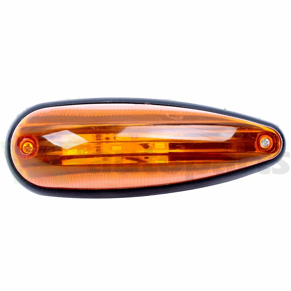 6x Sealed Truck Boat Trailer Cab Side Marker Amber Roof signal Lights ...