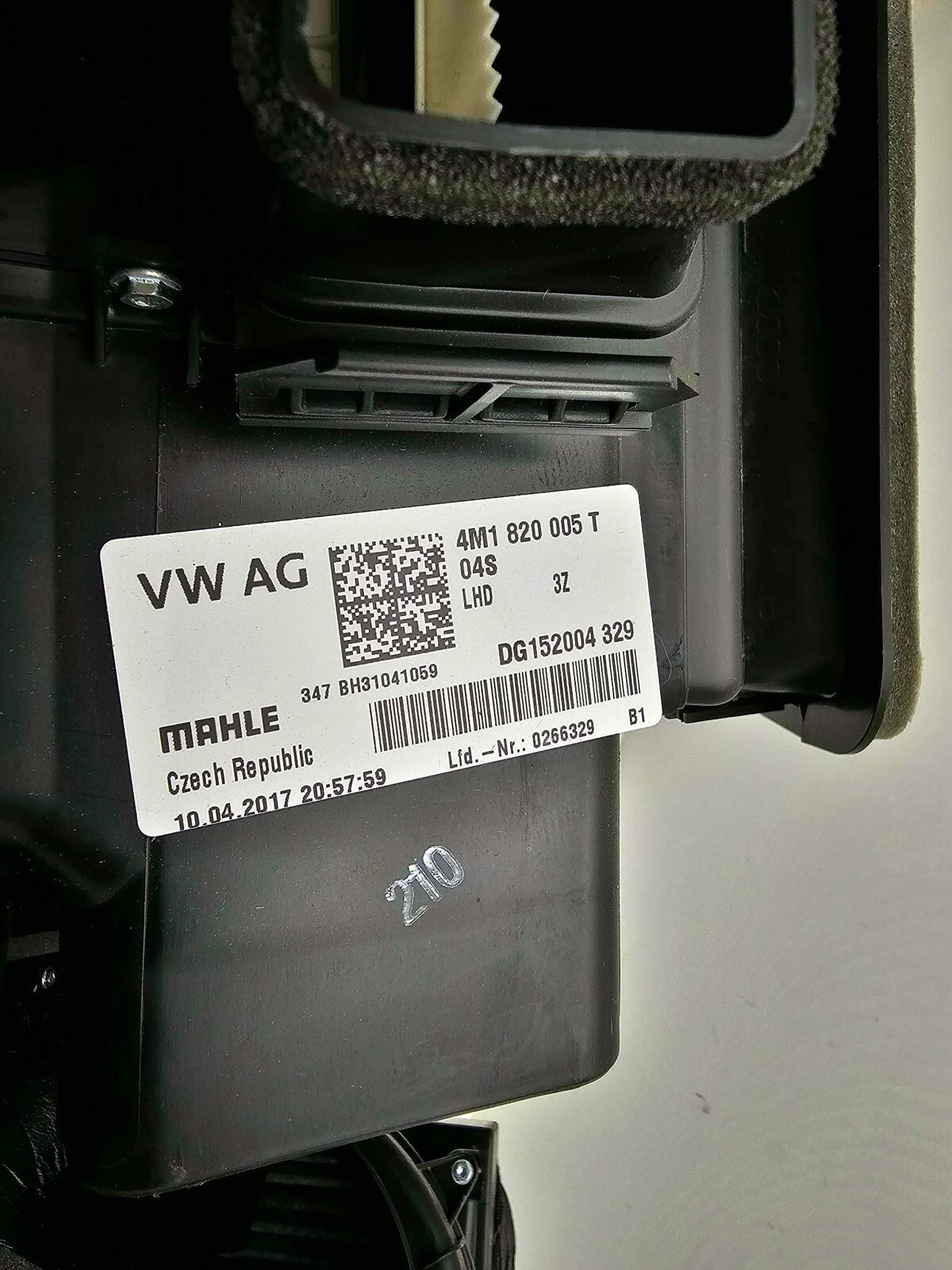 2017-2019 AUDI Q7 HVAC AC CLIMATE HEATER BLOWER HOUSING BOX OEM ...