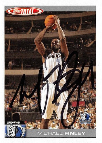 Michael Finley autographed Basketball Card (Mavericks) 2005 Topps Total ...