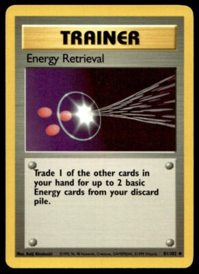 1999 Classic - Base Set Energy Retrieval Uncommon #81 | eBay