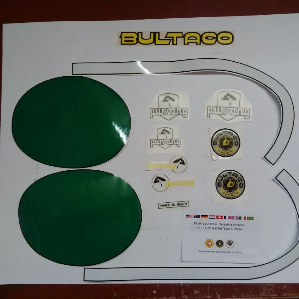 BULTACO PURSANG MK8 250cc MOD 135 KIT DECALS FULL BIKE NEW BULTACO ...