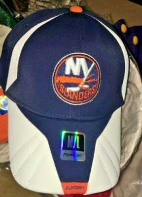 Reebok New York Islanders SLANT Stretch-Fit Cap Mens MEDIUM / LARGE fit ...