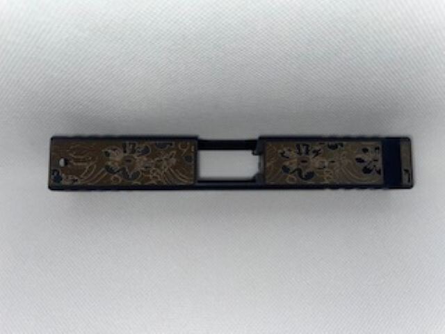 Glock 19 gen 3 custom Laser ENGRAVED slide (beautiful floral pattern ...