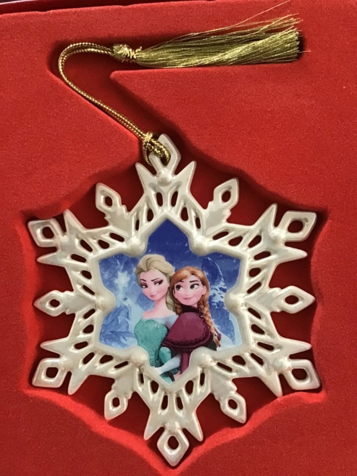 Lenox Disney Showcase Collection Ornament Frozen Elsa Anna Porcelain ...