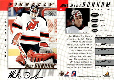 1997-98 Be A Player Autographs #110 Mike Dunham Auto - NM-MT | eBay