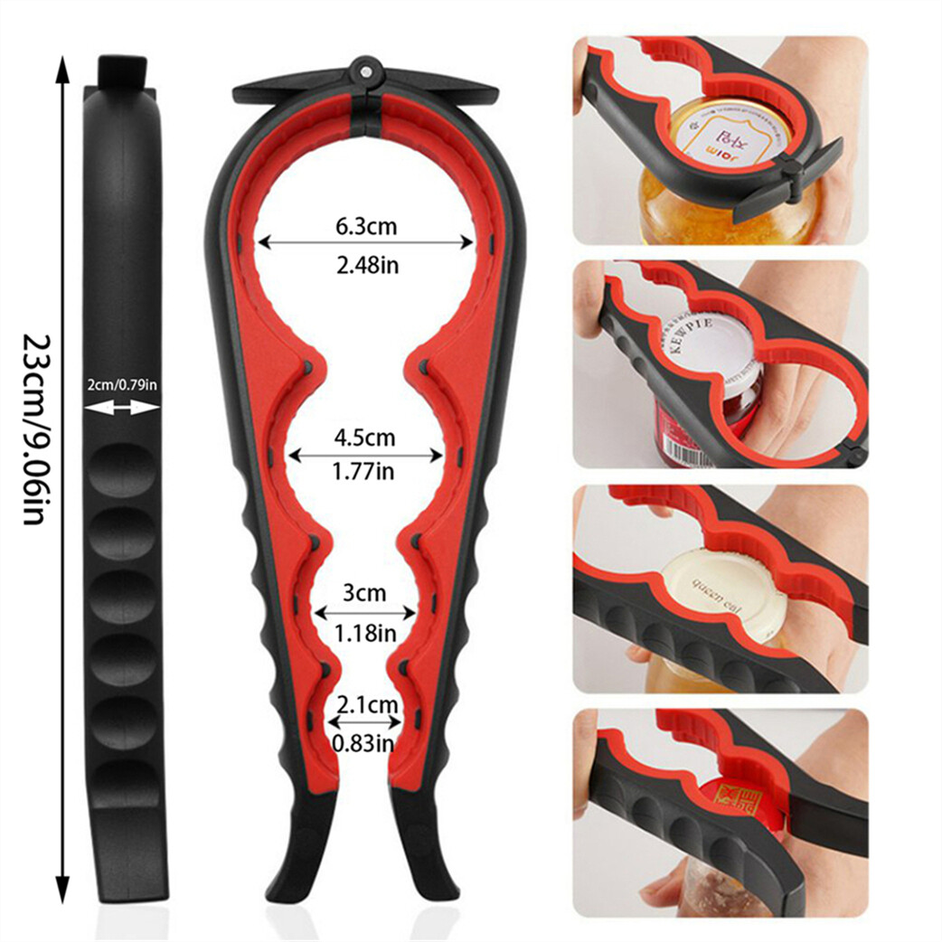 Opener 4 in 1 Multi Purpose Can Jar Lid Ring Pull Bottle Top Screw ...