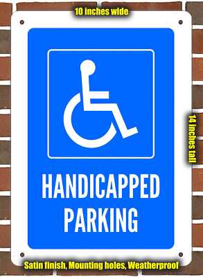 Metal Sign - Handicapped Parking | eBay