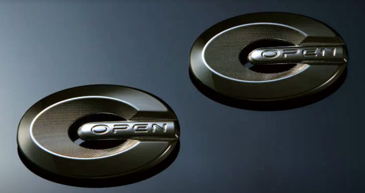 JDM OEM Toyota Copen GR Emblem Budge Front Rear Dark Black Plating ...