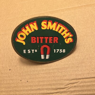 JOHN SMITHS/ BEER PUMP HANDLE CLIP BADGE metal sign,VINTAGE W1B | eBay UK