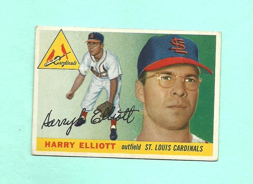 1955 Topps #137 Harry Elliott RC Variation VG | eBay