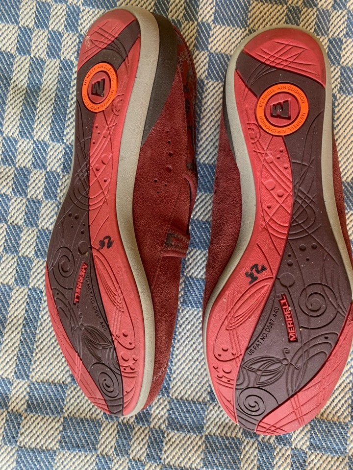 Merrell Womens Size 9.5 Slip On Shoe Air Cushion Plie Mahogany. | eBay