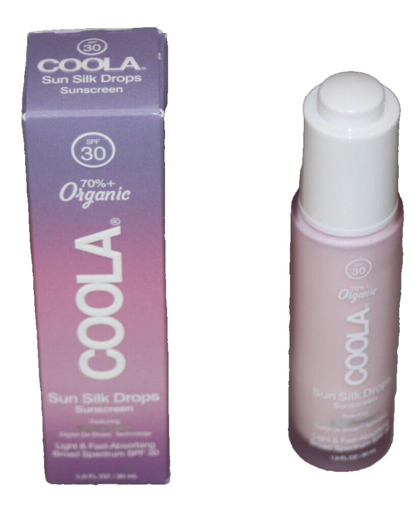 COOLA SUN SILK DROPS Sunscreen BROAD SPECTRUM SPF 30 Organic BLUESCREEN 1.0 NIB | eBay