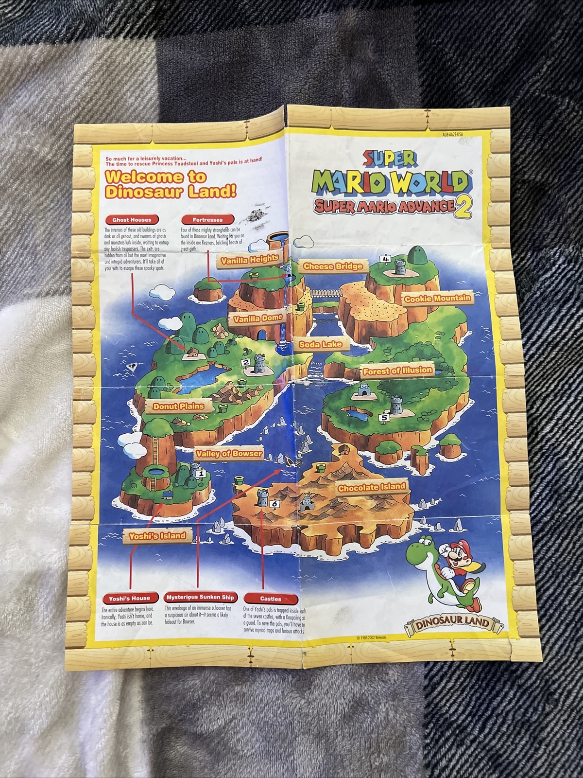 Super Mario World Map Poster