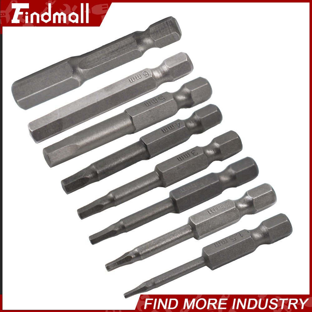 Hex Key Allen Bit Set Quick Change Connect impact driver power drill ...