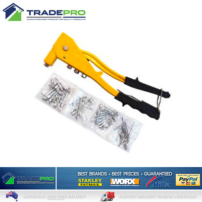 Rivet Gun Heavy Duty Industrial MedalTech Aust 1/8 3/32 5/32 3/16 Pop ...