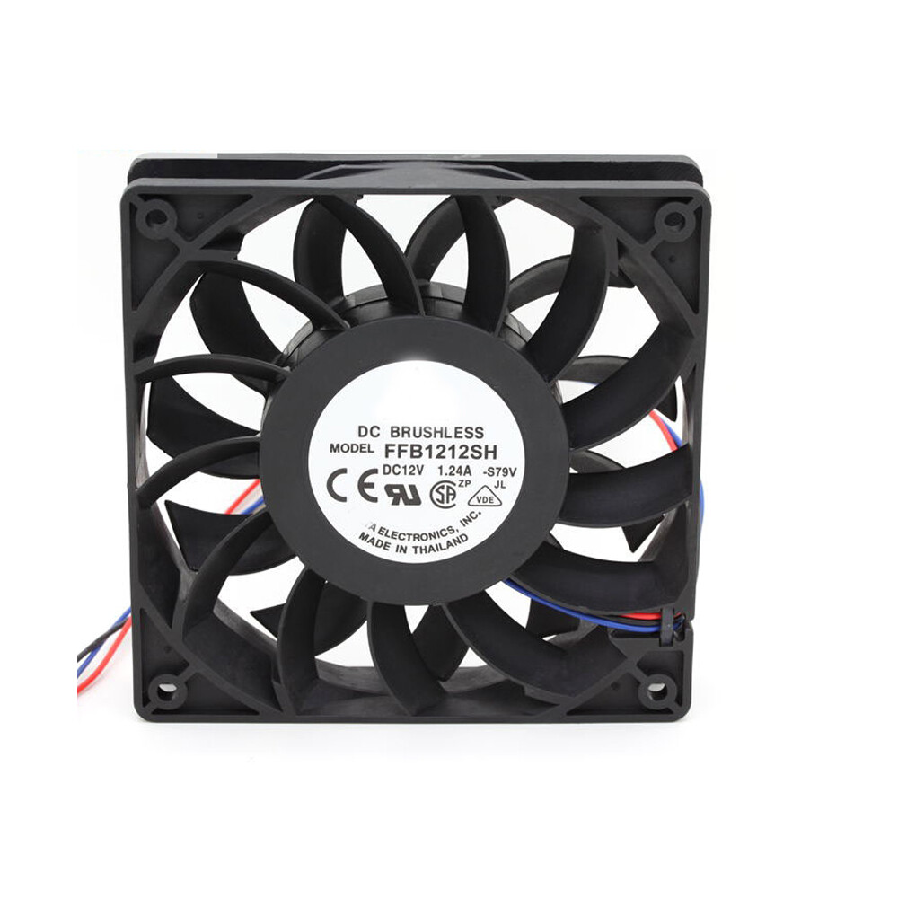 120mm 12cm High Speed Cooling Fan for FFB1212SH 12025 12V 1.24A 3-pin ...