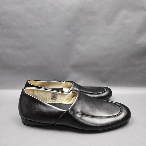 LB Evans Duke Opera Shoes Mens 10 Black Leather Slippers Loafers ...