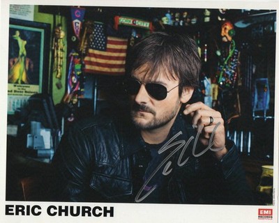 ERIC CHURCH SIGNED AUTOGRAPH 8X10 PHOTO - COUNTRY MUSIC STUD, HEART ...