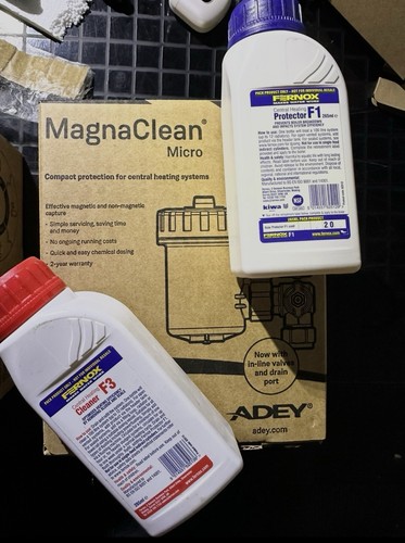 Adey Magnaclean Micro 22mm Compact Central Heating Filter INC Fernox F1 ...