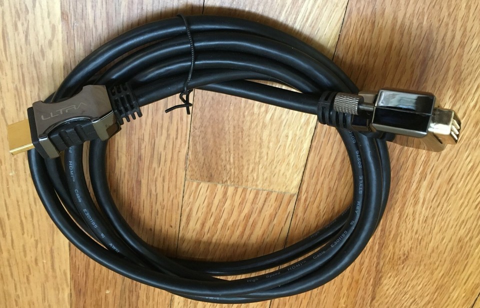 ULTRA DisplayPort Cable E301195. AWM. Style 20276. HDMI Cable. 6 feet ...