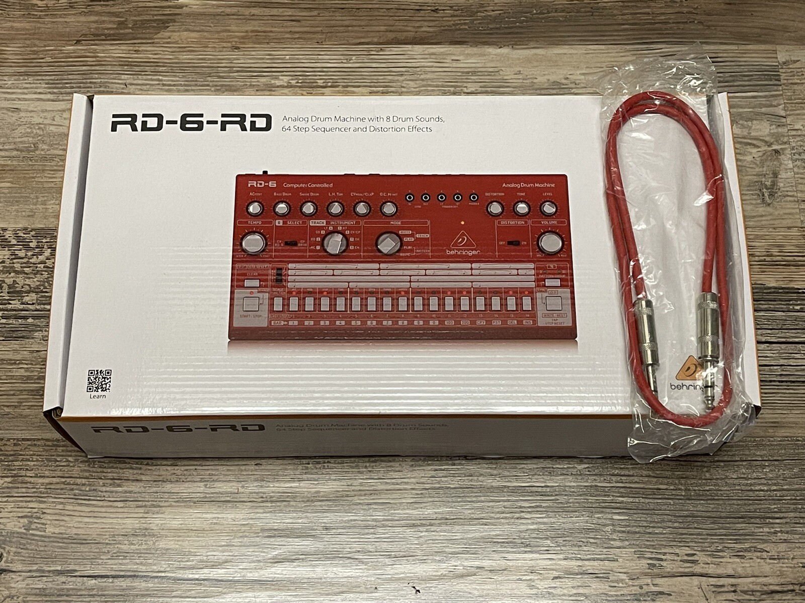 Behringer RD-6-RD Classic Analog Drum Machine In Red, Brand New In ...