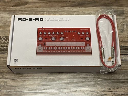 Behringer RD-6-RD Classic Analog Drum Machine In Red, Brand New In ...