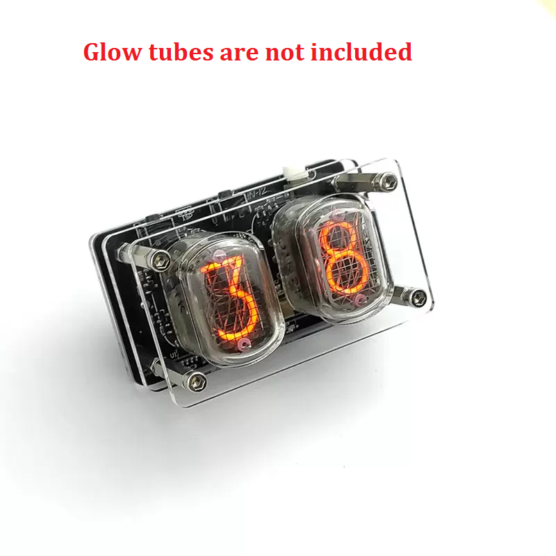 Nixie Tube Timer Acrylic Base 5V for IN12/ IN18 Glow Tube 2-bit 99 ...