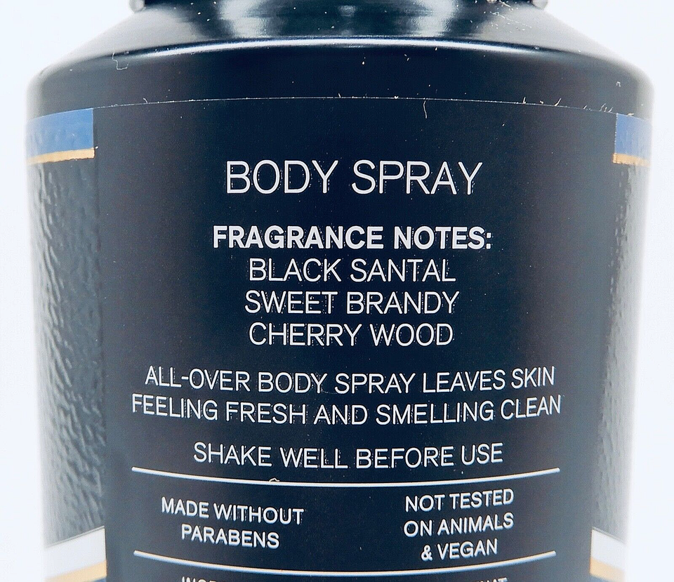 3 BATH & BODY WORKS MEN'S COLLECTION MANHATTAN NIGHTCAP BODY SPRAY MIST ...