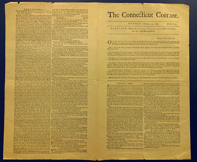 Connecticut Courant Historic Newspaper | eBay
