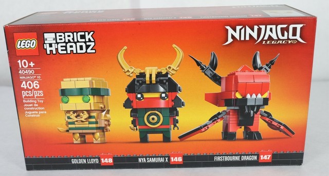 LEGO 40490 Ninjago Legacy Brickheadz 10th Anniversary 406pcs for sale ...