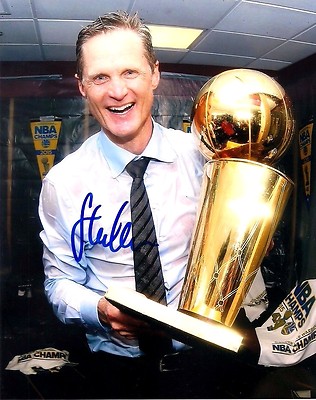 STEVE KERR GOLDEN STATE WARRIORS AUTOGRAPHED SIGNED 8X10 PHOTO #2 W/COA ...