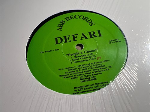 Defari - People's Choice / Bottom Line, 12", (Vinyl) | eBay