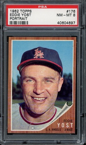 1962 Topps Baseball #176 Eddie Yost PSA 8 | eBay