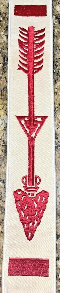 ANTIQUE OLD BOY SCOUTS OF AMERICA ORDER OF THE ARROW WHITE VIGIL SASH ...