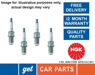 Replacement Spark Plugs x4 NGK PZFR6R 5758 FR6HI332 PKJ20CR8 OE266 ...