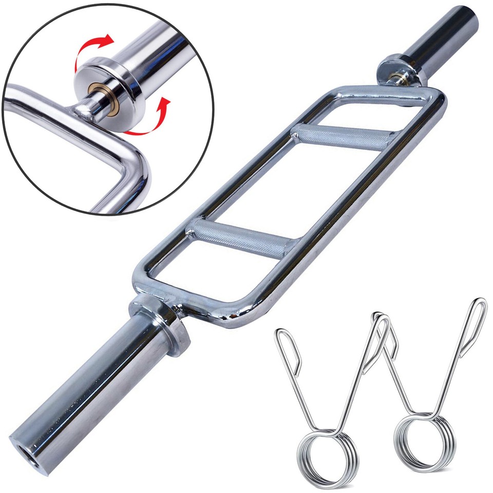 Home Gym Attachments Tricep Rope Lat Bar Press Down Cable Machine Curl ...