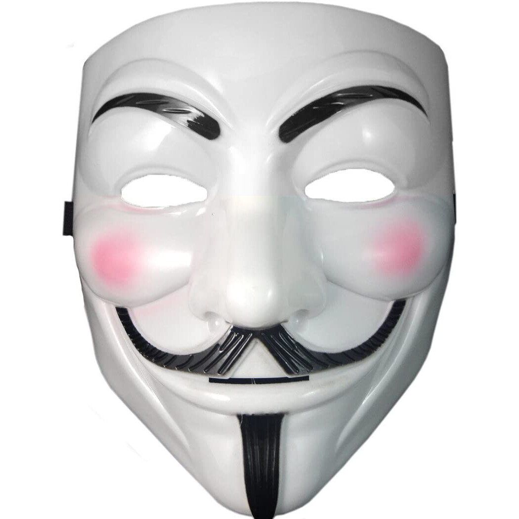 Fancy Face Mask Hacker V Anonymous for Vendetta Guy Fawkes Xmas Party ...