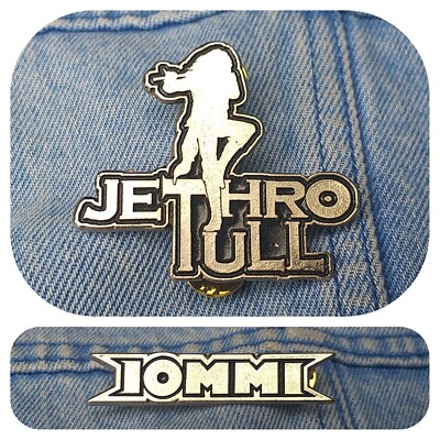 Jethro Tull Iommi logo pin badge hard rock black sabbath eagles deep ...