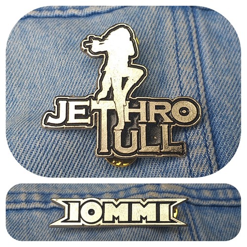 Jethro Tull Iommi logo pin badge hard rock black sabbath eagles deep ...
