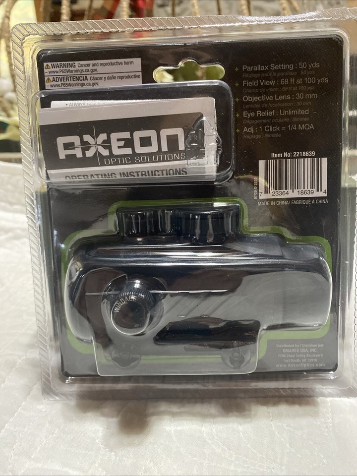 Axeon Optics Tactical 1xRDS 1x30 Red Dot Sight with 11 Brightness ...