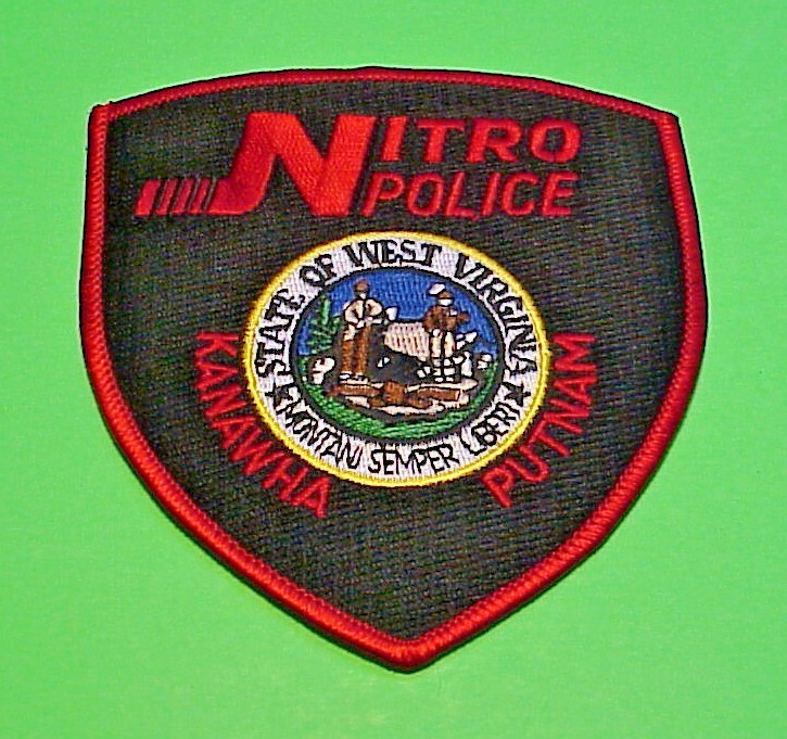 KANAWHA PUTNAM WEST VIRGINIA WV NITRO 4 3/8" POLICE PATCH FREE SHIPPING ...