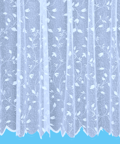 Floral Patterned Net Curtains - Free Postage - Sold By The Metre | eBay UK