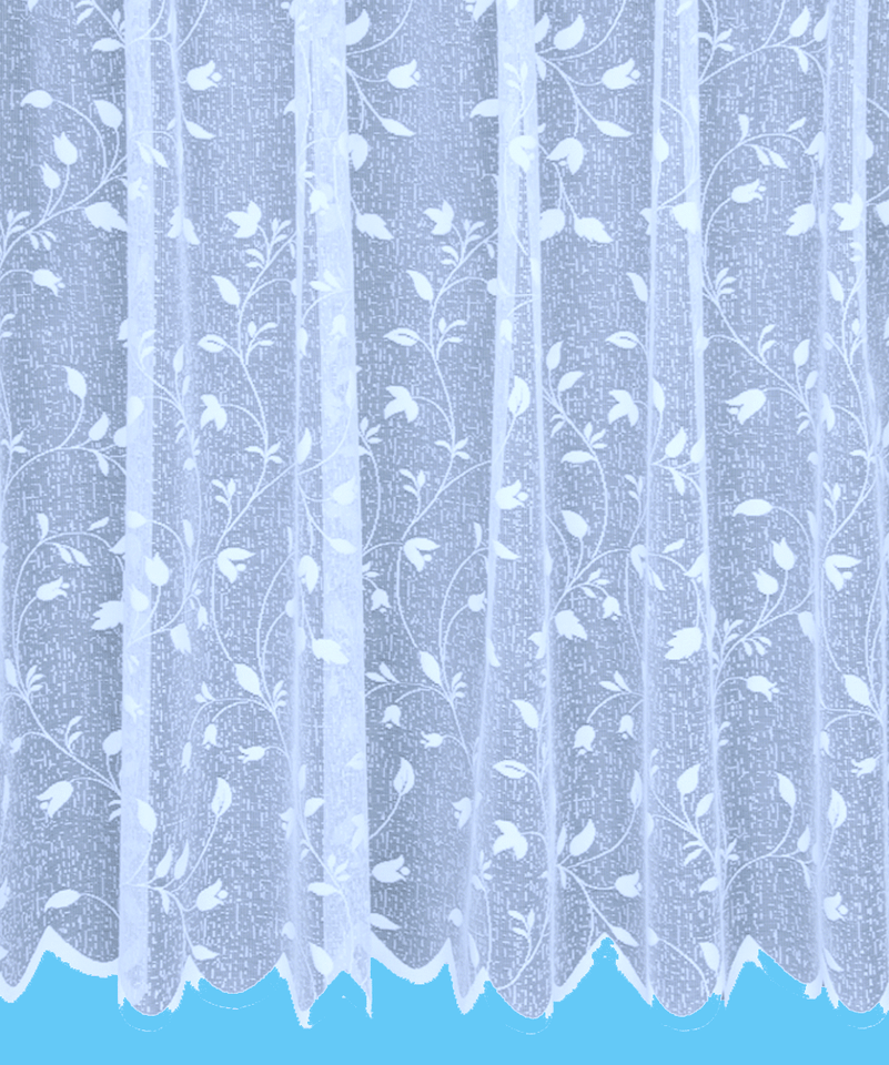 Floral Patterned Net Curtains - Free Postage - Sold By The Metre | eBay UK
