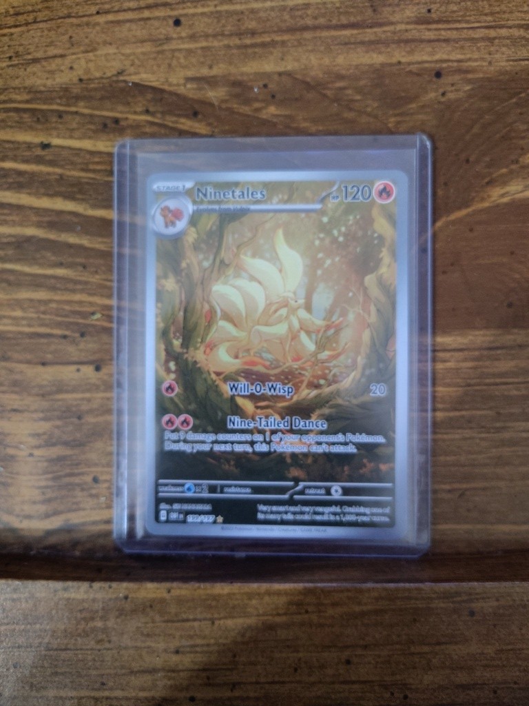 Pokémon Ninetales TCG Sv03: Obsidian Flames Holo Illustration Rare Card ...